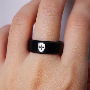 Custom BDSM Black Ring- Male Owned- Slave Ring-submissive Men's Day ...