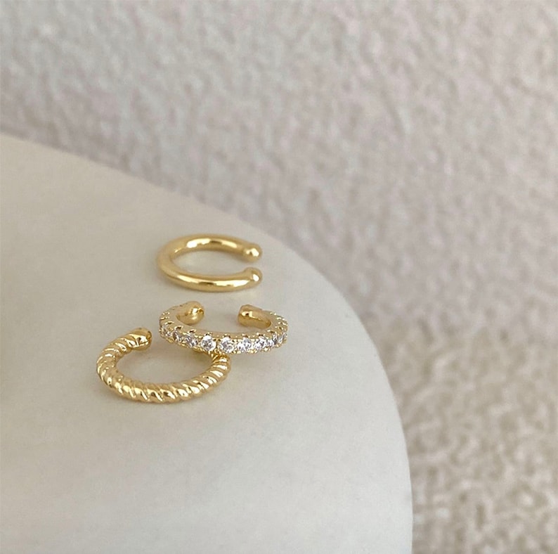 Multiple Ear Cuffs Ear Cuff No Piercing Gold Ear Cuffs - Etsy