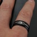 Mass Effect Ring, N7 Ring, Video Game Jewelry, IP Beveled Edge Tungsten ...