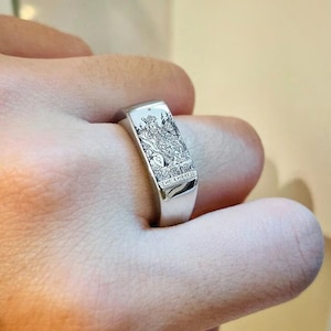 The Fool Tarot Card Ring in Black, Stainless Steel Ring in Multi Colors ...