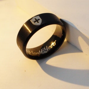 Custom BDSM Black Ring- Male Owned- Slave Ring-submissive Men's Day ...