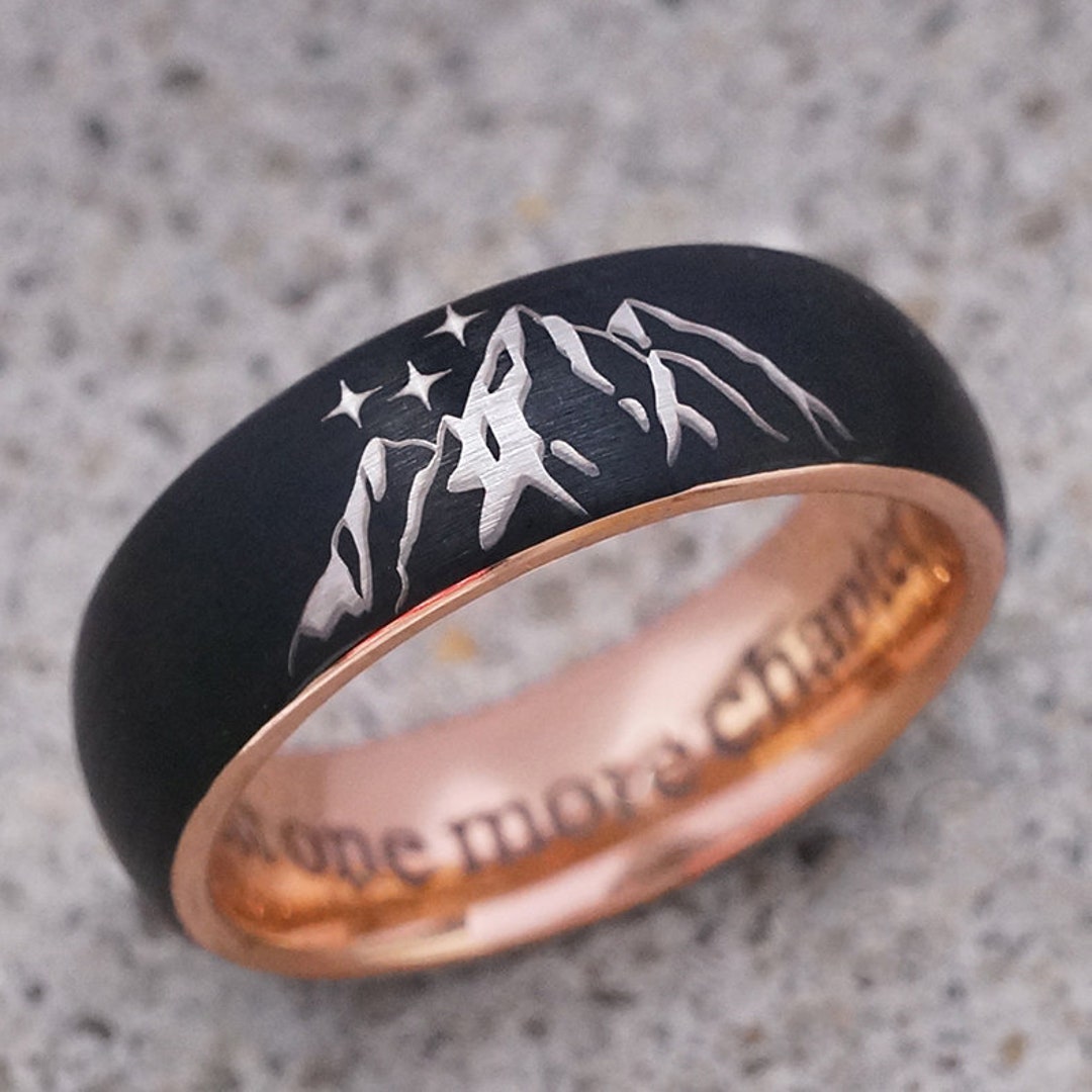 ACOTAR Night Court Ring, Starry Mountains Night Court Ring, Tungsten ...