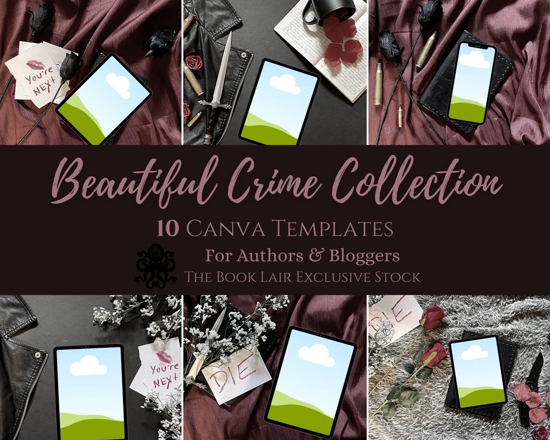 Pre-made Canva Templates - Beautiful Crime Collection | Stock ...