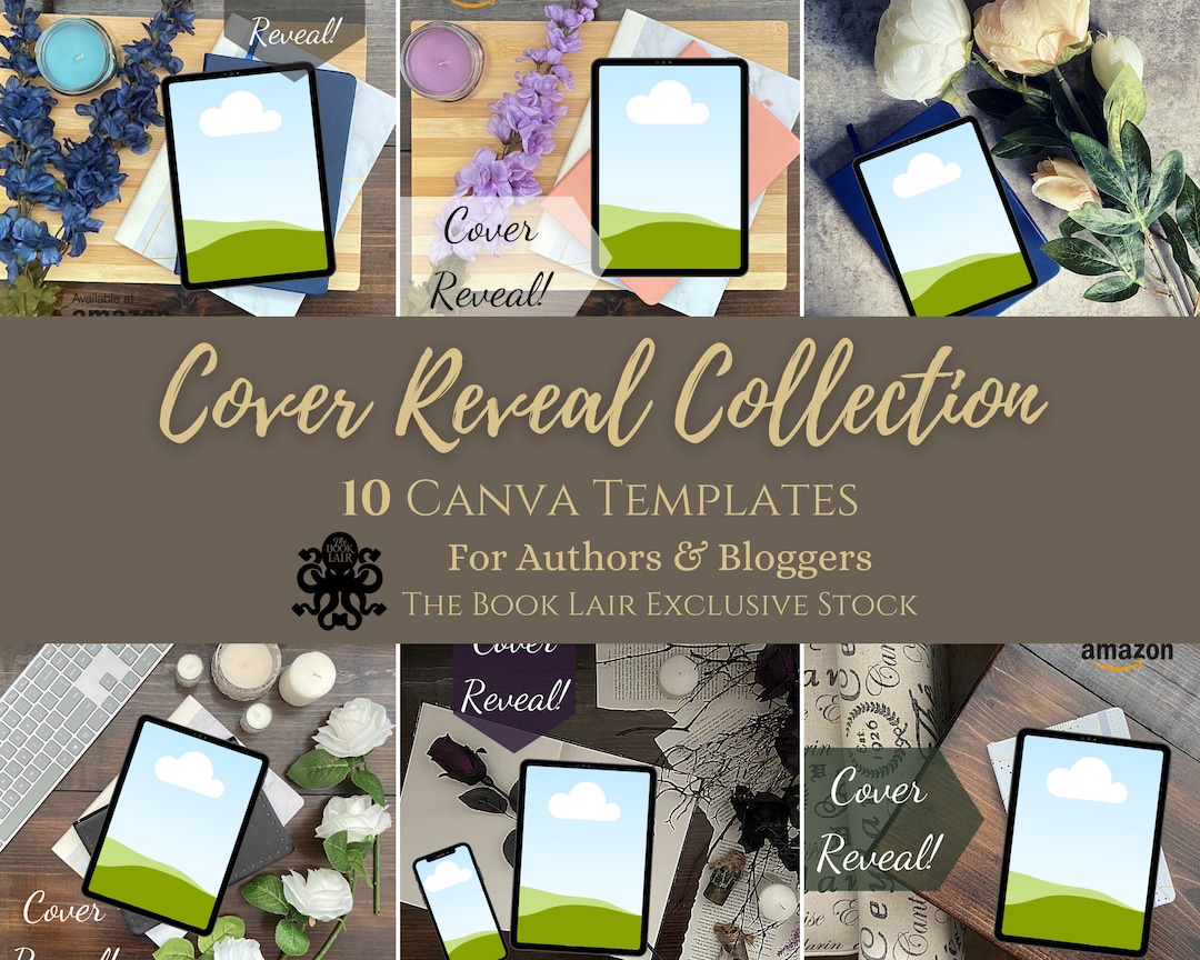Pre-made Canva Templates - Cover Reveal Collection - Etsy
