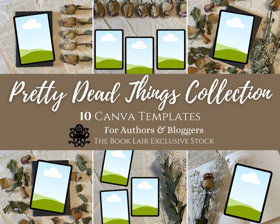 Pre-made Canva Templates Pretty Dead Things Collection Stock ...