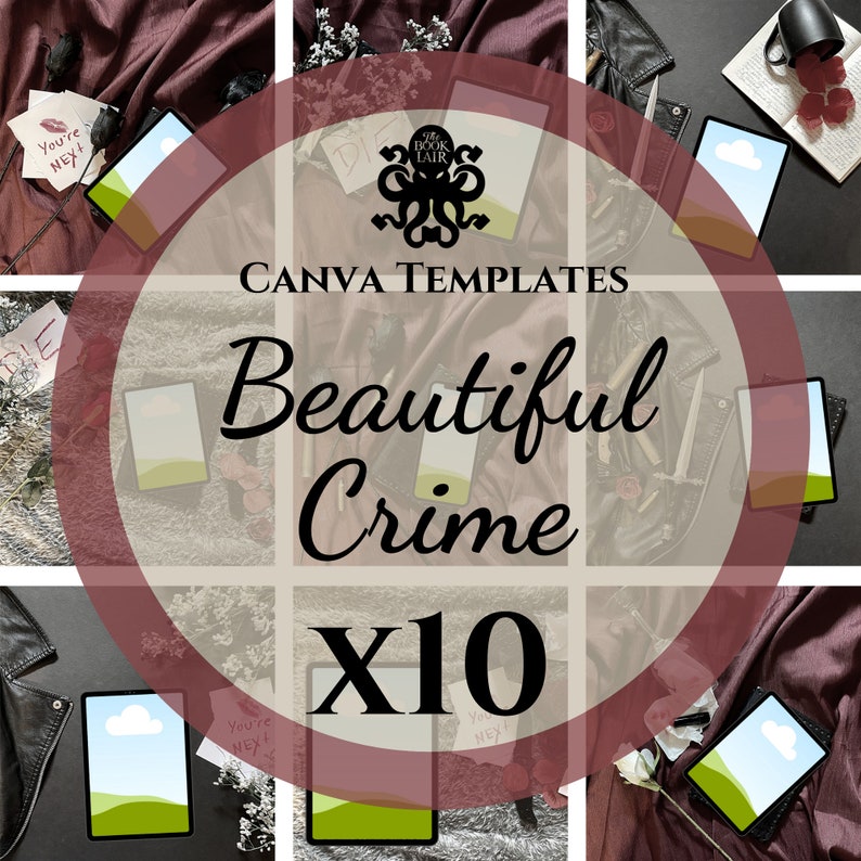 Pre-made Canva Templates Beautiful Crime Collection Stock - Etsy