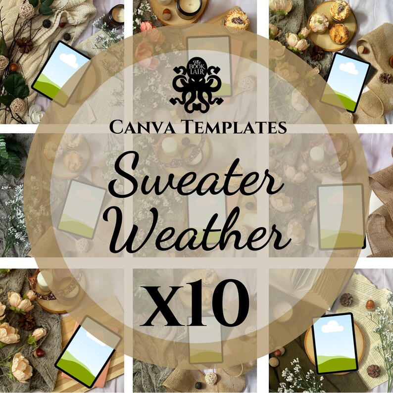 Pre-made Canva Templates Sweater Weather Collection Stock | Etsy