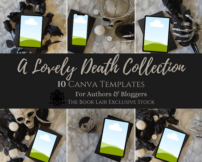 Pre-made Canva Templates A Lovely Death Collection Stock - Etsy