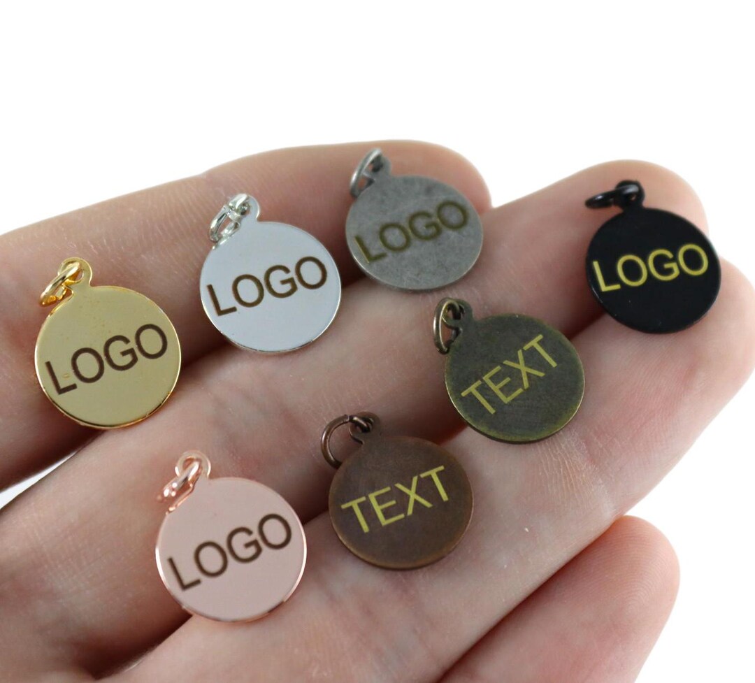 Custom Laser Engraved Logo Tag, Custom Jewelry Tag, Personalized Logo ...
