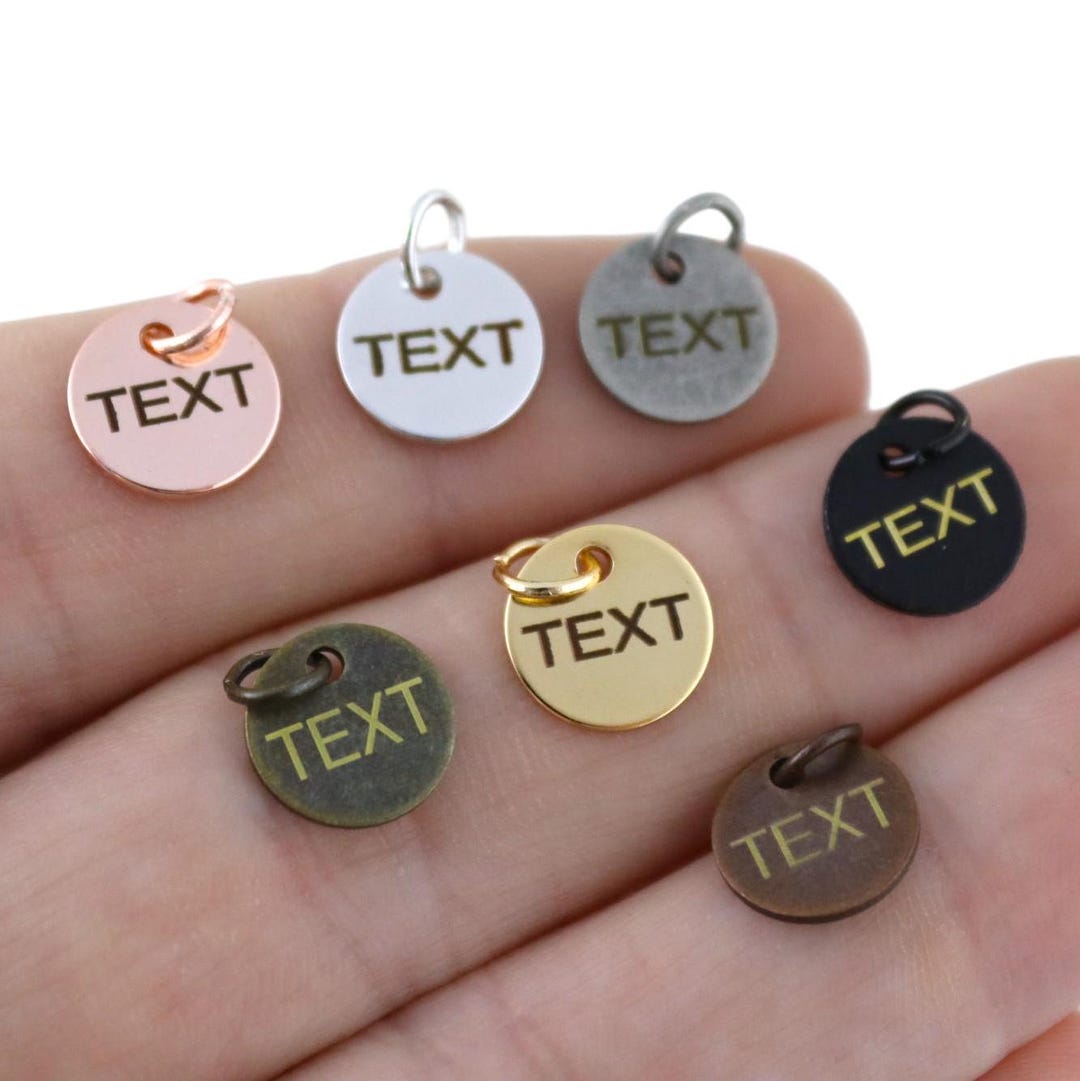 Custom Laser Engraved Logo Tag, Custom Jewelry Tag, Personalized Logo ...