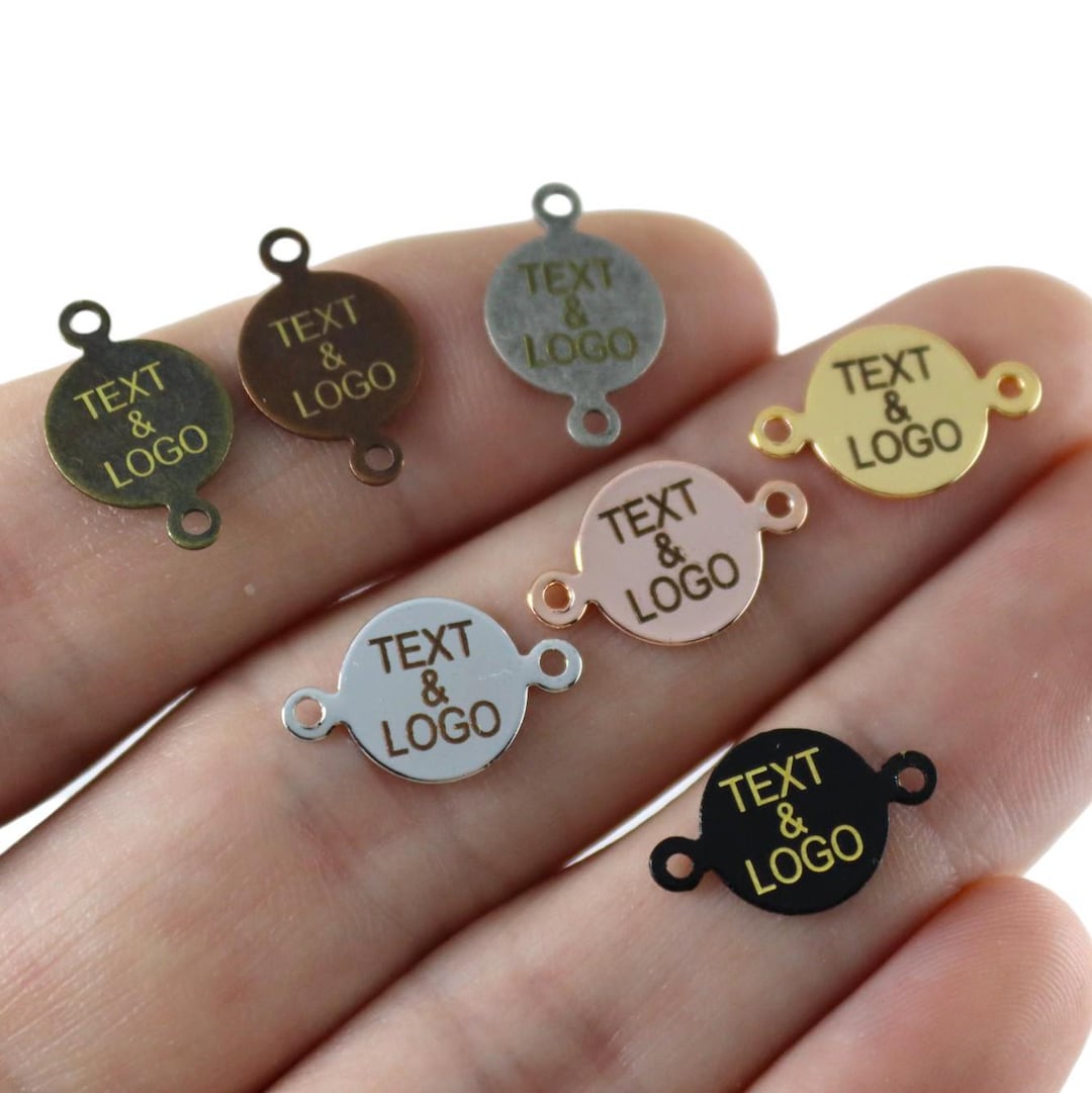 Custom Laser Engraved Logo Tag, Custom Jewelry Tag, Personalized Logo ...