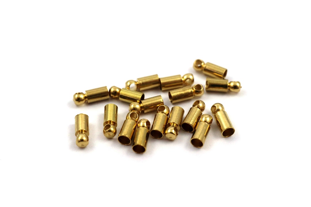 3x8 Mm Raw Brass Capsule, Tube End Cap, Capsule With Loop, End Cap ...