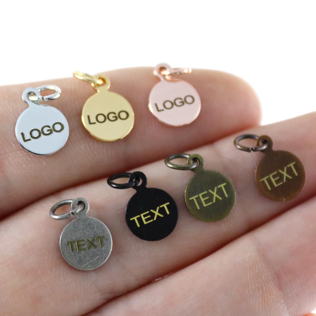 Custom Laser Engraved Logo Tag, Custom Jewelry Tag, Personalized Logo ...