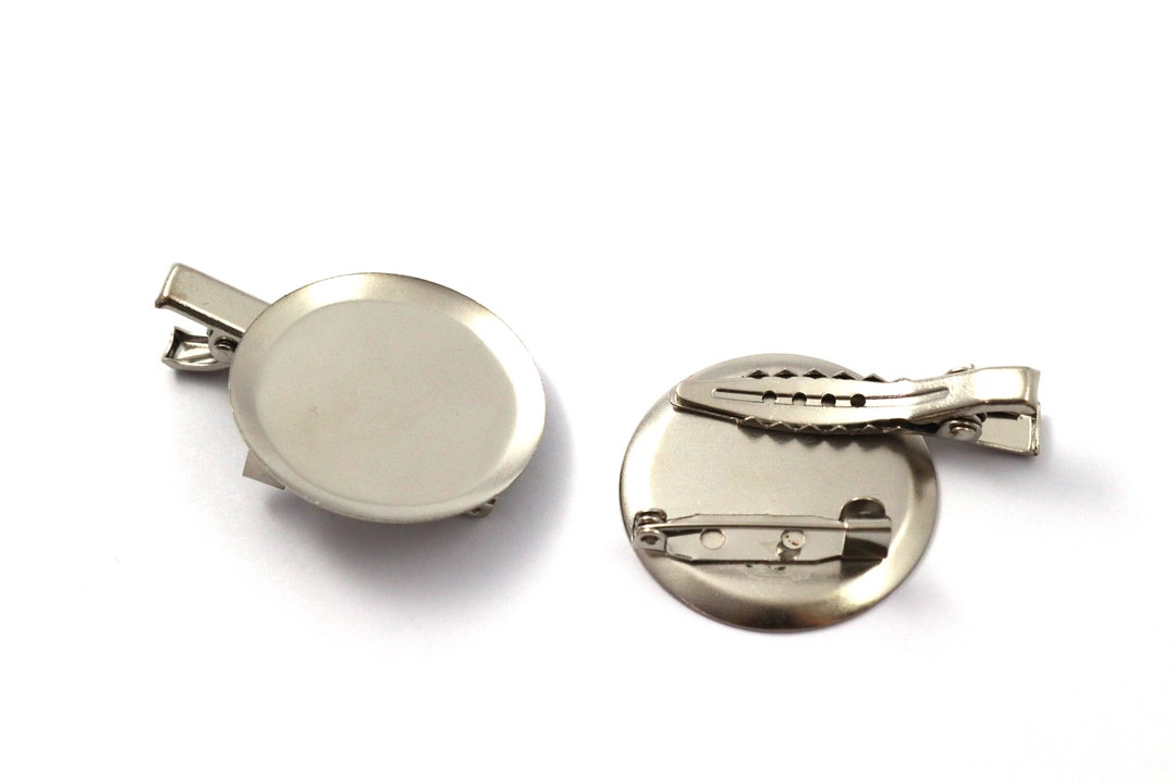 32 Mm Silver Tone Brooch Pin Back, Brooch Pin Findings, Brooch Back - Etsy