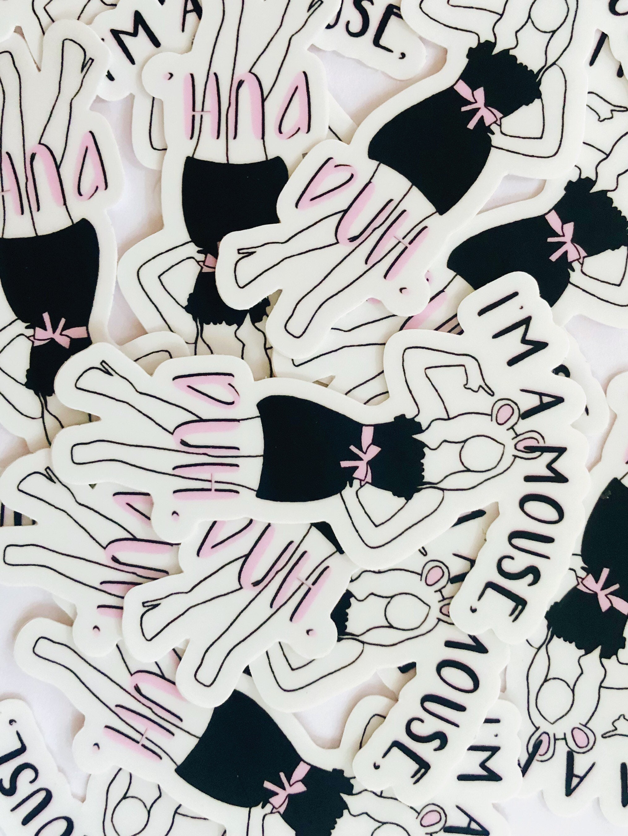 Mean Girls Sticker Im A Mouse Duh Sticker Mean Girls Quote Etsy