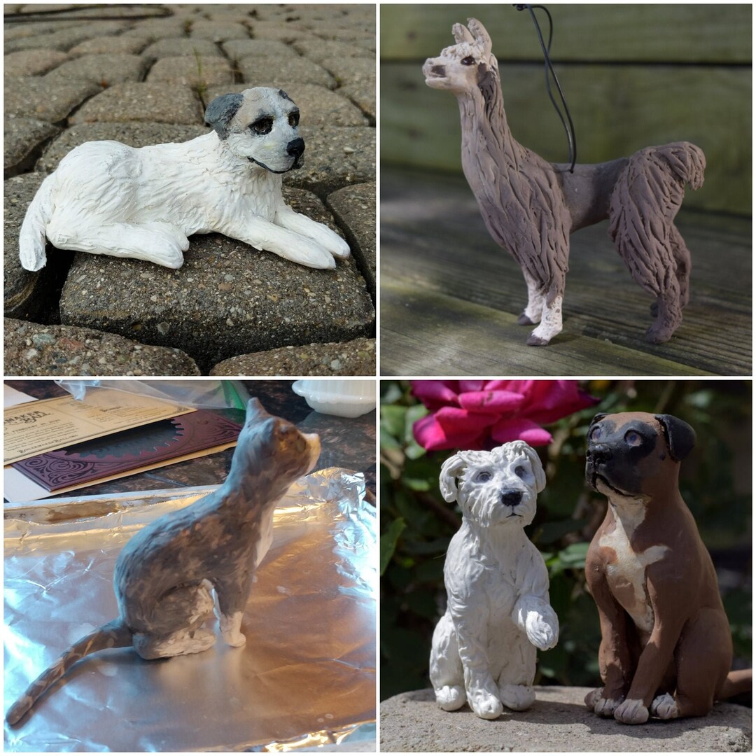 Custom Clay Pet Figurines/ornaments - Etsy