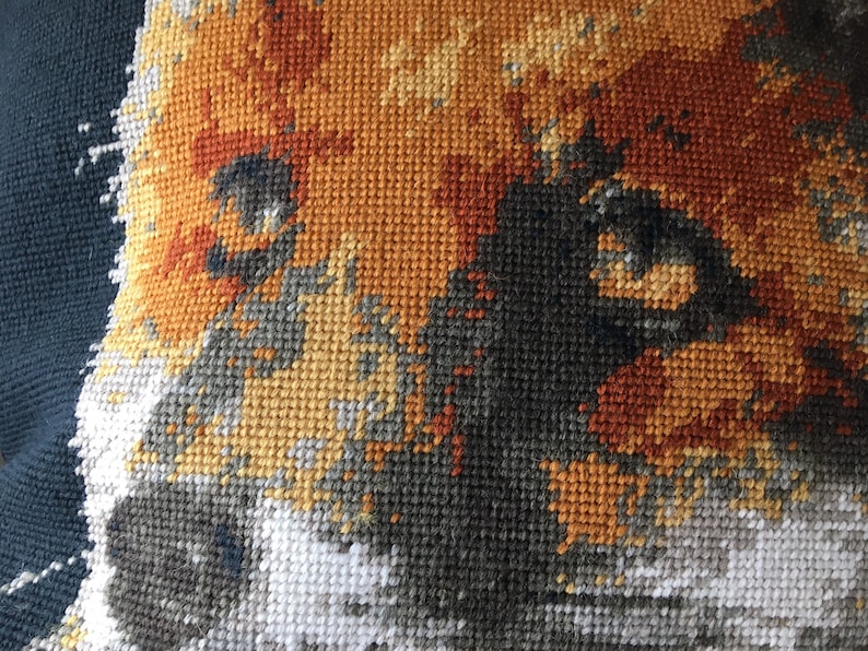 Fox Head Needlepoint Kit - Etsy