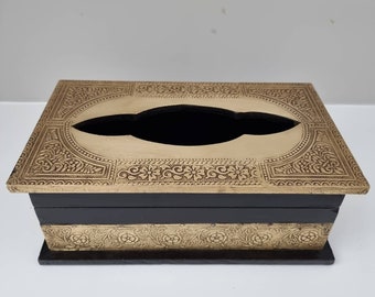 Hammered Solid Brass Tissue Box Brass Tissue Box Cover Tissue Holder ...