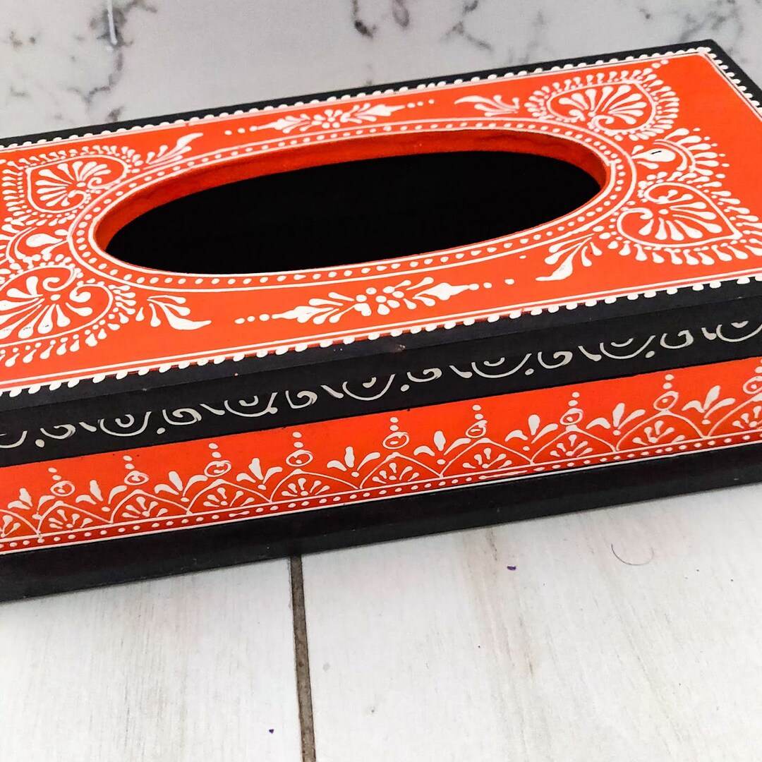 Wooden Tissue Box for Refill Rectangular Tissue Holder Reusable Storage ...