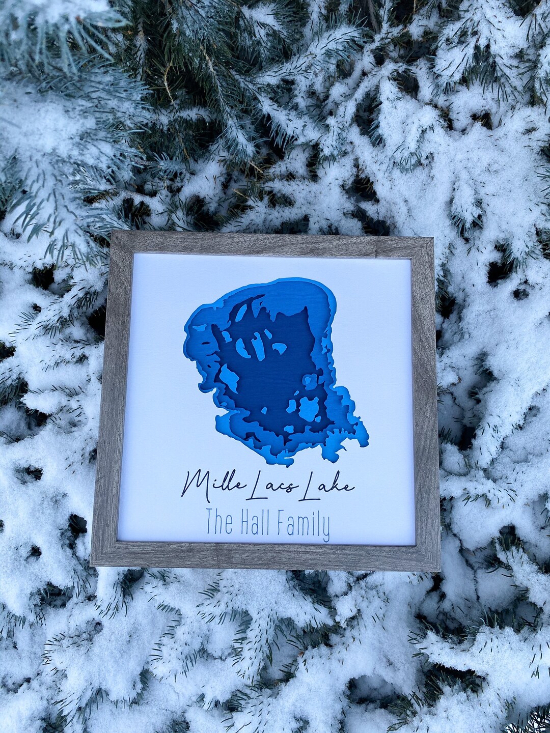 Mille Lacs Lake Minnesota Bathymetric Topography Depth Chart ...