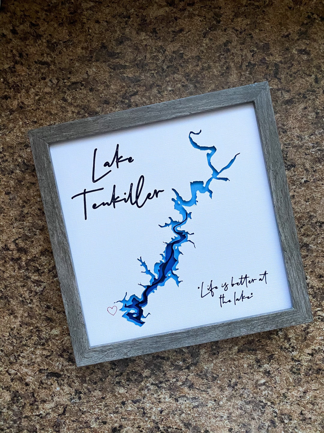 Lake Tenkiller Oklahoma Tenkiller Ferry Lake Bathymetric Topography ...