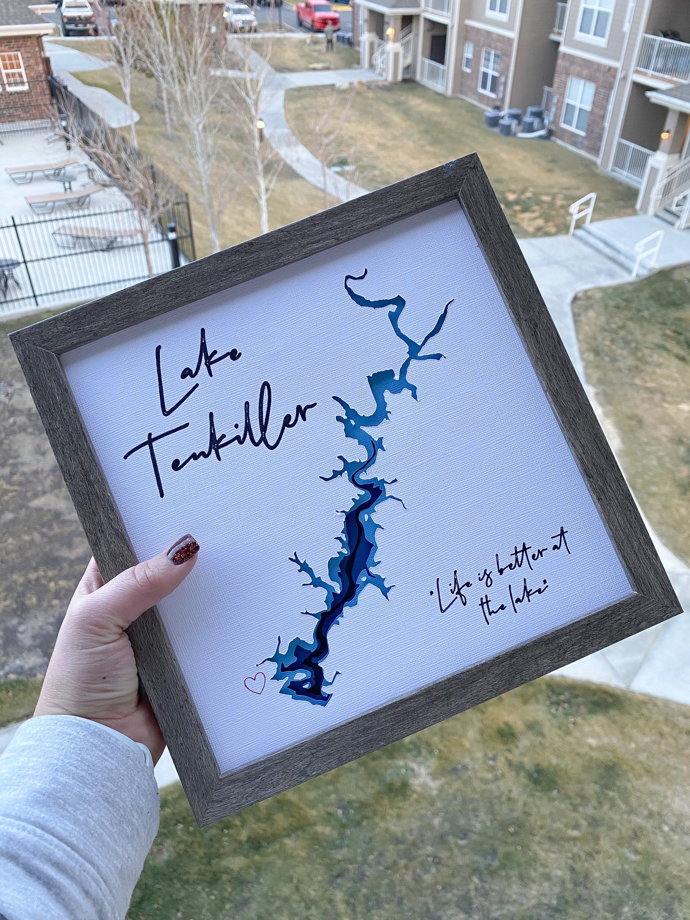 Lake Tenkiller Oklahoma Tenkiller Ferry Lake Bathymetric Topography ...