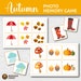 Autumn Photo Memory Game Fall Memory Game Fall Activities Memory Game ...