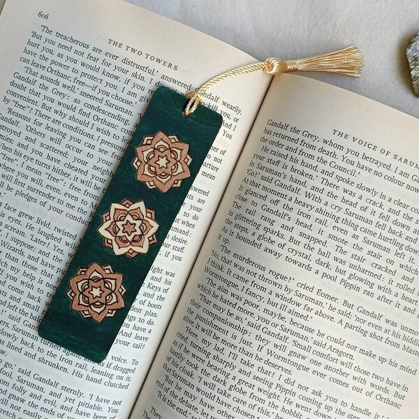 Thin Wood Bookmark - Etsy