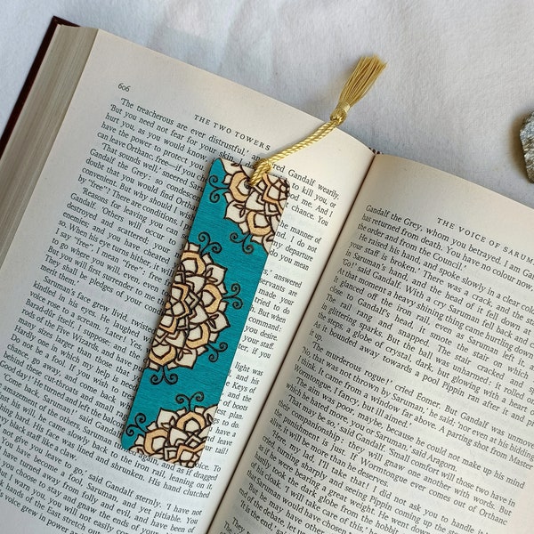 Thin Wood Bookmark - Etsy