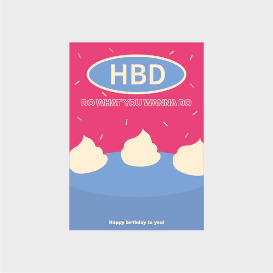 Printable Birthday Card, Kitsch Design Printable Birthday Card ...