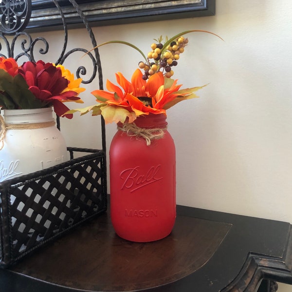 Distressed Mason Jar - Etsy