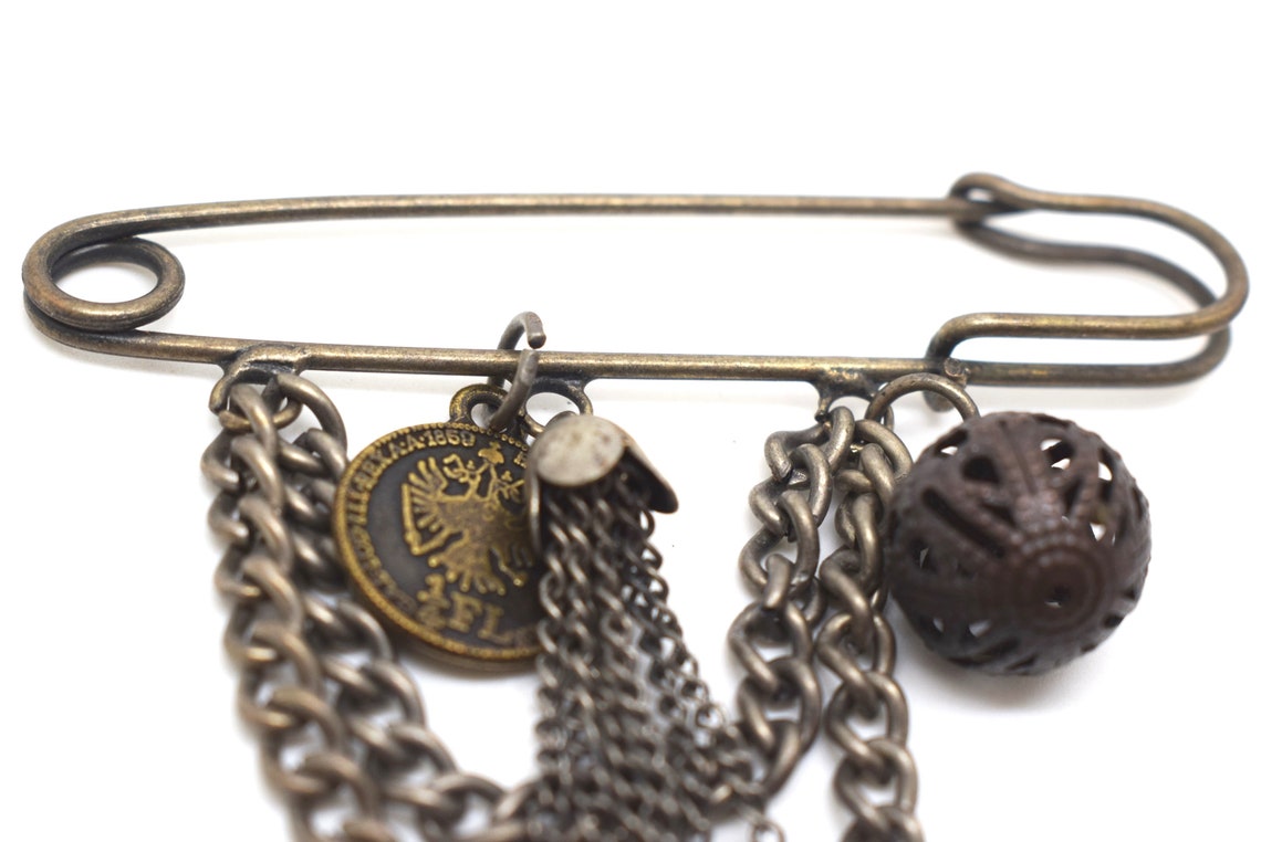 Decor Chain Pendents Kilt Pin Brooch HAND MADE - Etsy