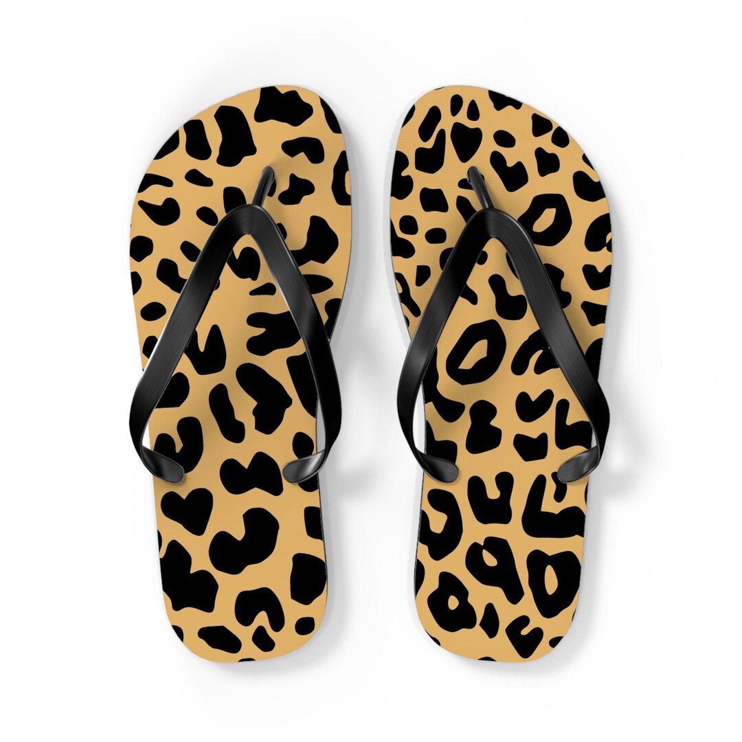 Cheetah Flip Flops - Trendy Summer Footwear for Beach and Casual ...