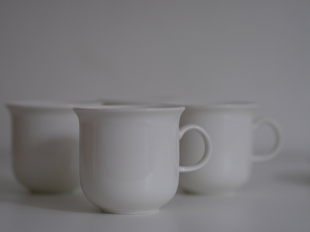 Set of 4 - Beautiful Arabia Arctic Cup & Saucer - Etsy