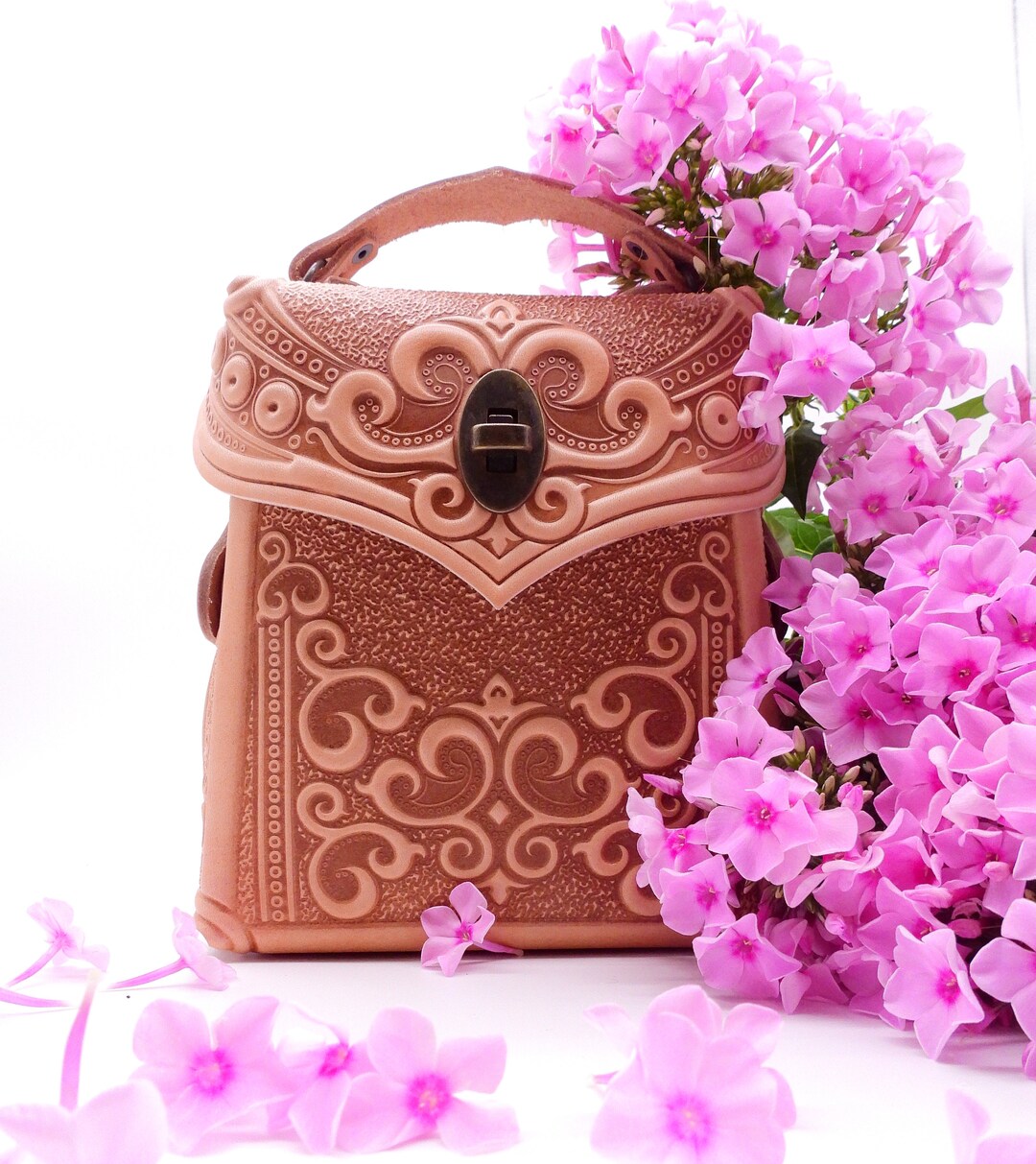 Pink Backpack Purse Leather Small Backpack Mini Backpack Purse ...