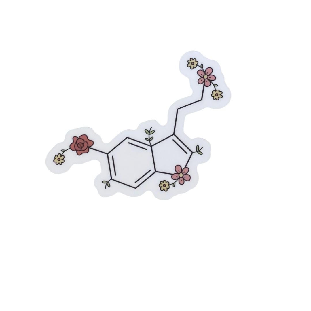 Serotonin Chemical Structure Vinyl Sticker, 3 Inch - Etsy