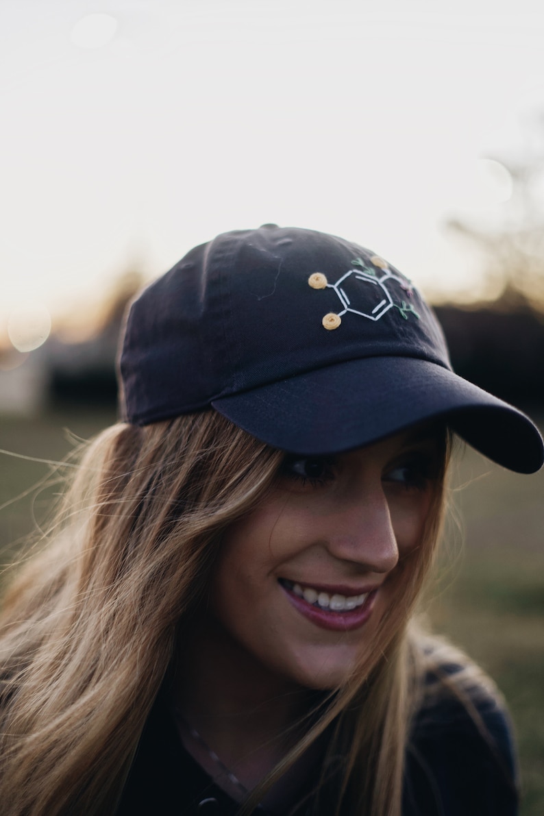 Custom Embroidered Chemical Structure Baseball Cap | Etsy