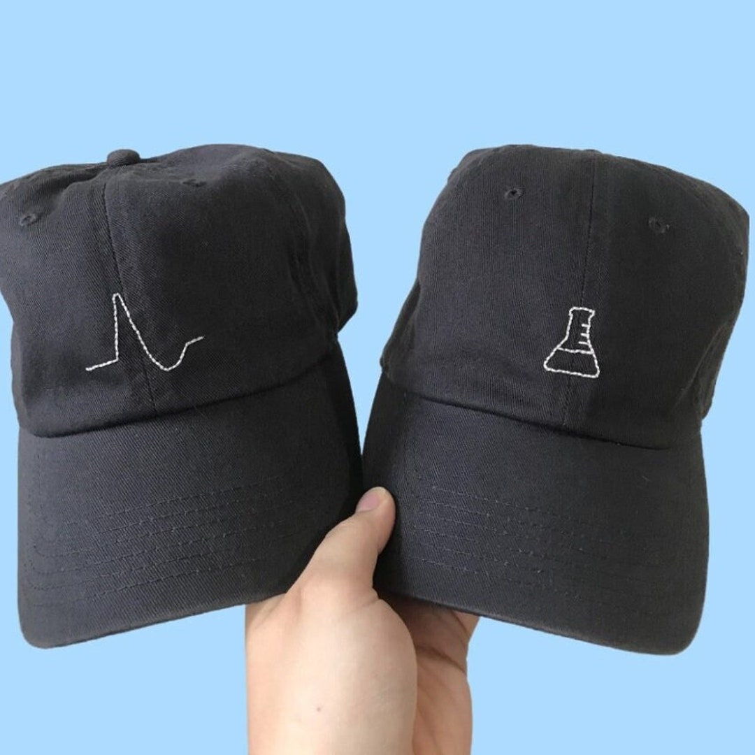 Minimal Science Embroidered Hat, Minimalist Gift for Science Lovers ...