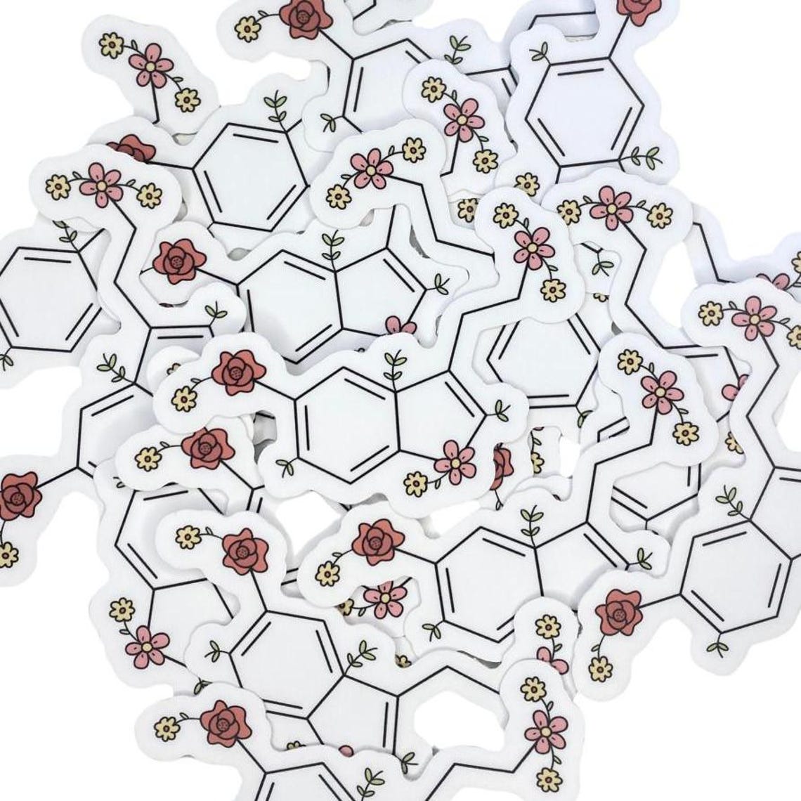 Serotonin Chemical Structure Vinyl Sticker, 3 Inch - Etsy