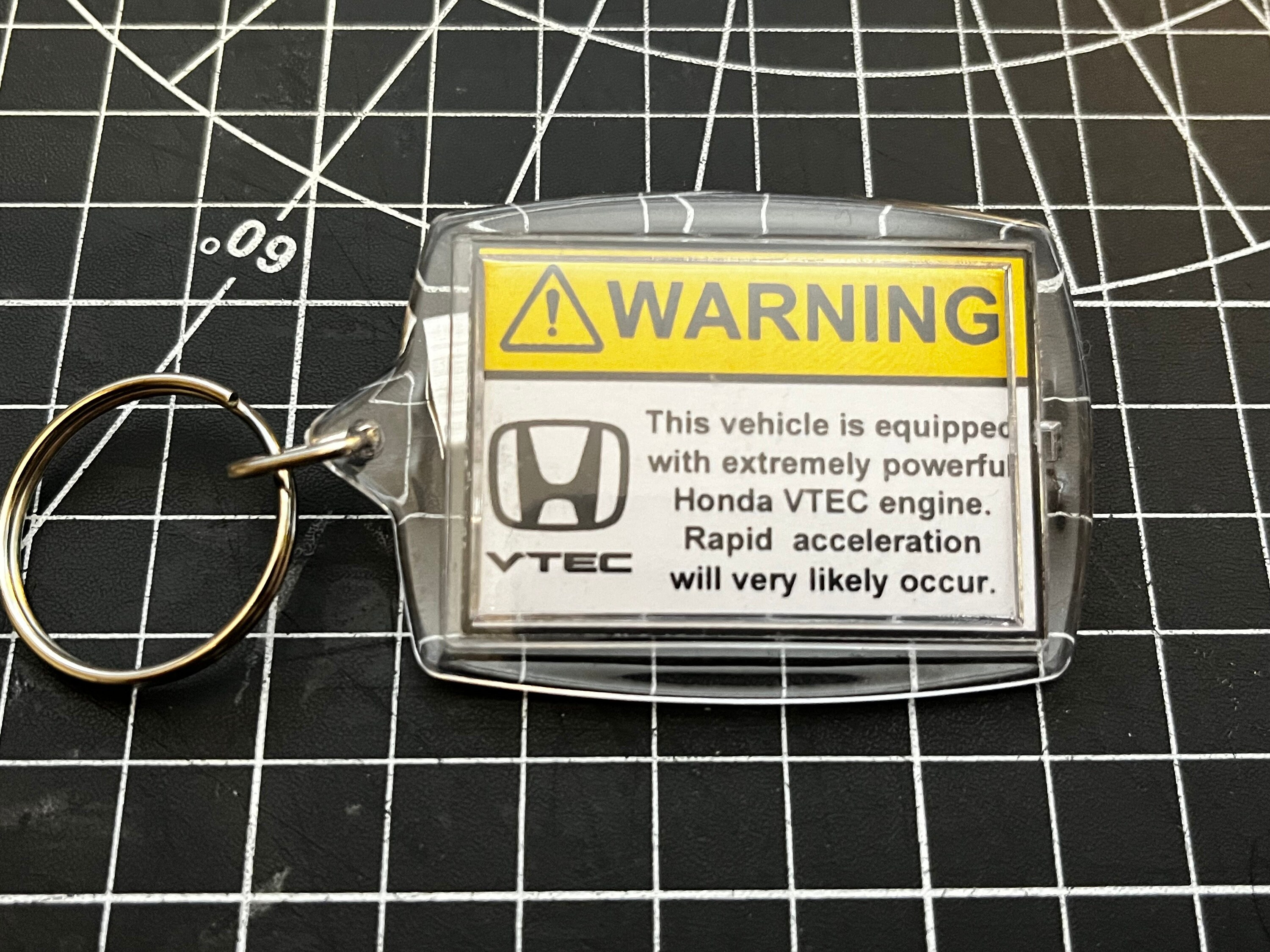 Honda Acura VTEC Warning Key Chains - Etsy