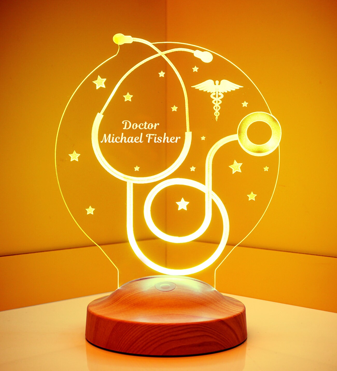 Personalized 3D Lamp Medicine Doctor Night Light Desk Lamp | Etsy