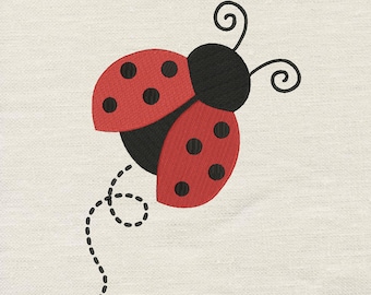 Ladybug Pillow Embroidery - Etsy
