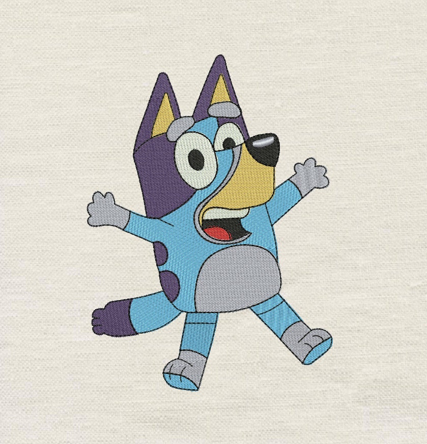 Bluey Embroidery Design 3 Sizes-instant D0WNL0AD - Etsy Australia
