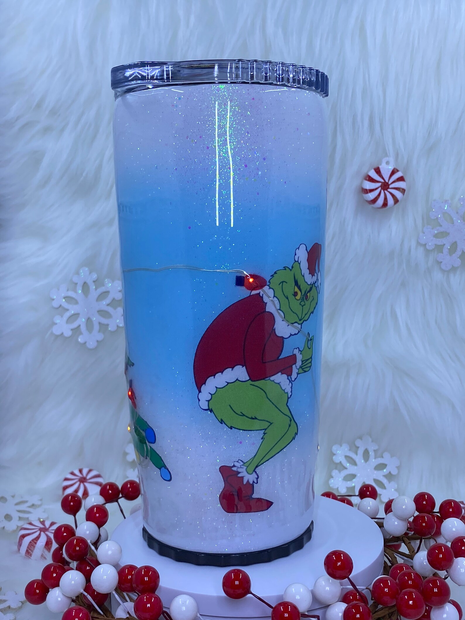 The Grinch inspired Stealing Lights Light up Christmas - Etsy