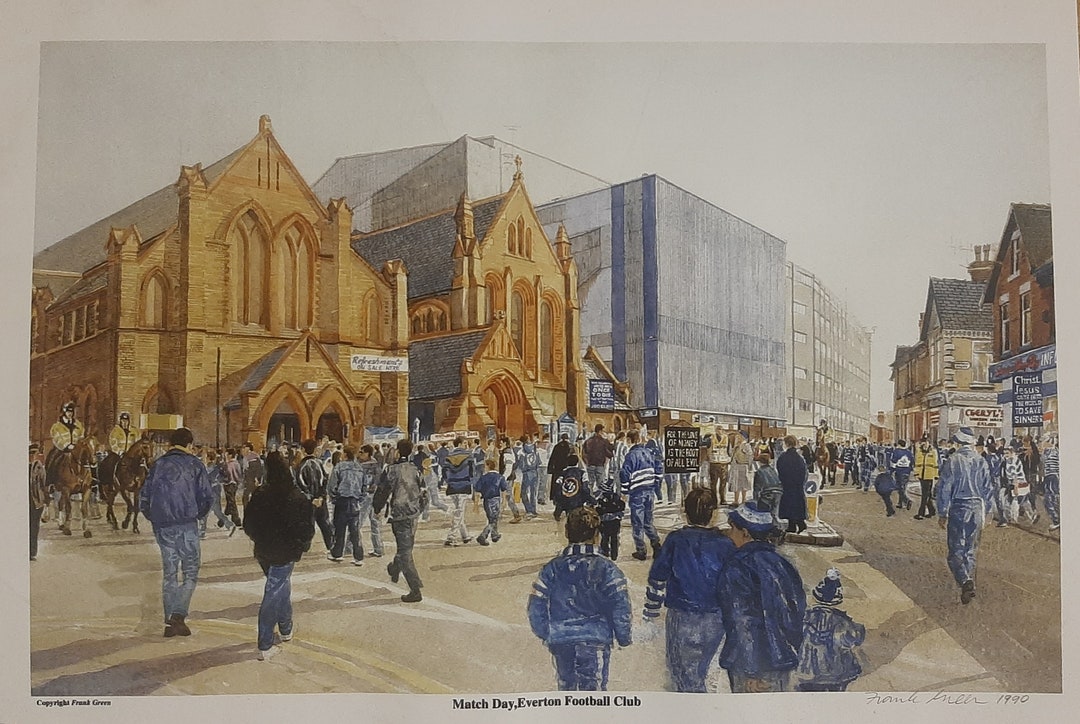 3 X Print Offer EFC, LFC, Liverpool Waterfront by Frank Green - Etsy