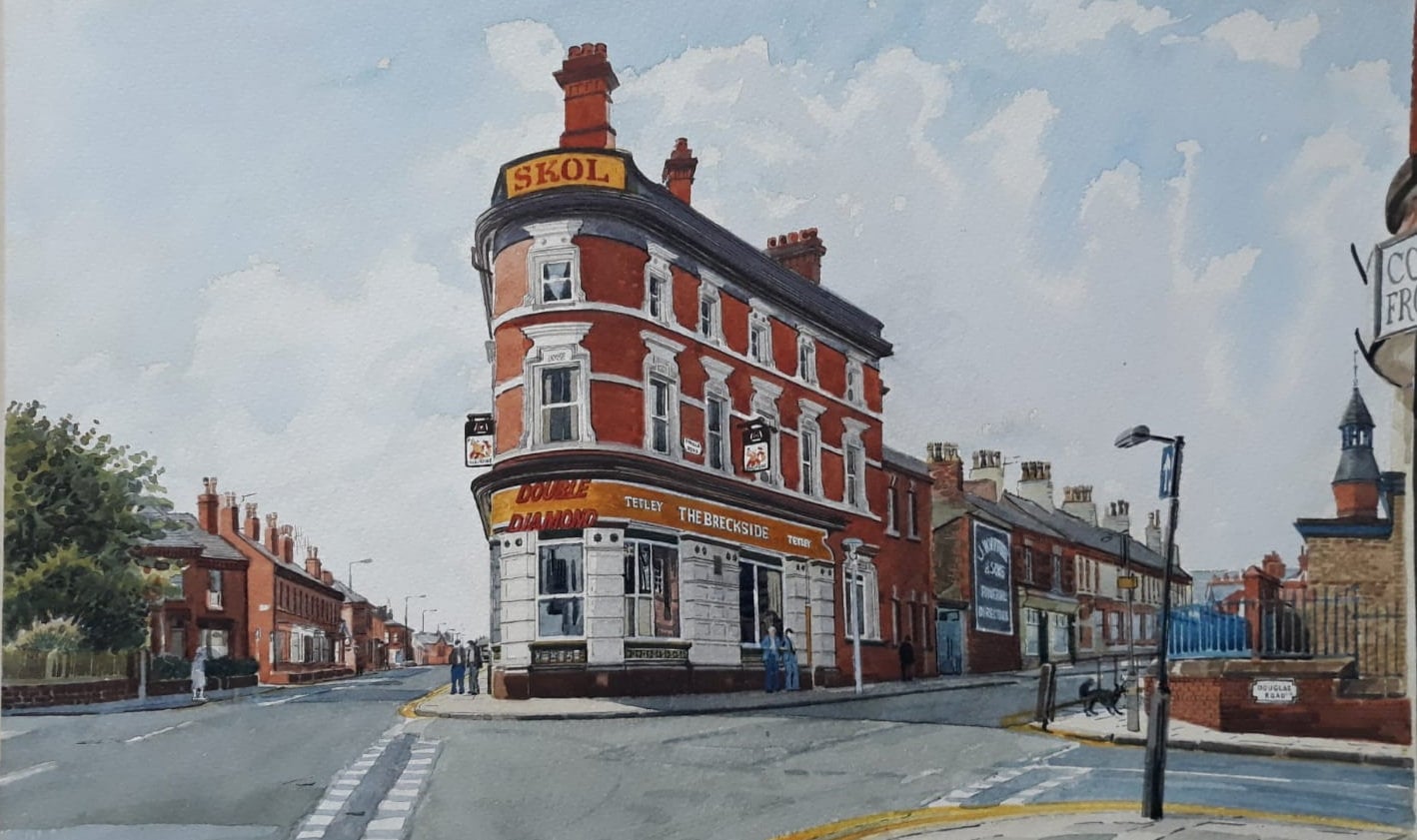 The Breckside Pub The Flat Iron Anfield, Liverpool por Frank Green ...