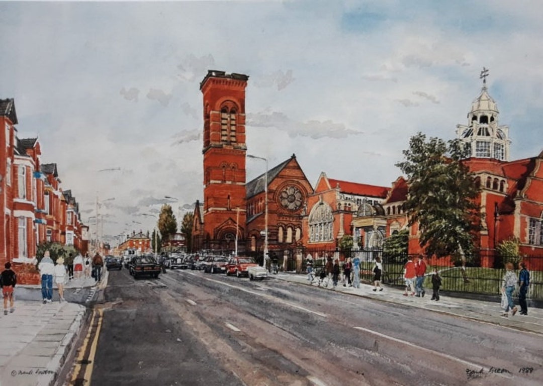 Christ Church & Kensington Library Liverpool by Frank Green - Etsy
