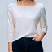 Boat Neck Knit Top Sewing Pattern: Long Sleeve Women's Shirt (instant ...