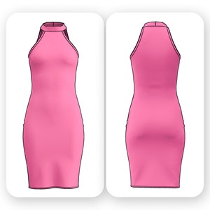 Bodycon Dress Pattern | Strech Dress Pattern | Formal Dress Pattern ...
