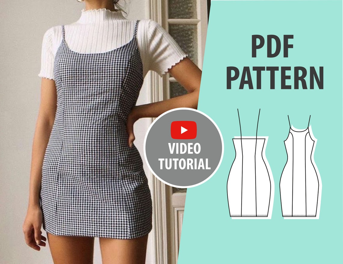 DRESS Sewing PATTERN PDF Slip Dress Pattern Pdf Dress | Etsy